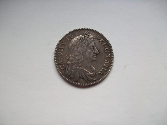 Half-Crown 1677 GVF-NEF | Chancery Collection